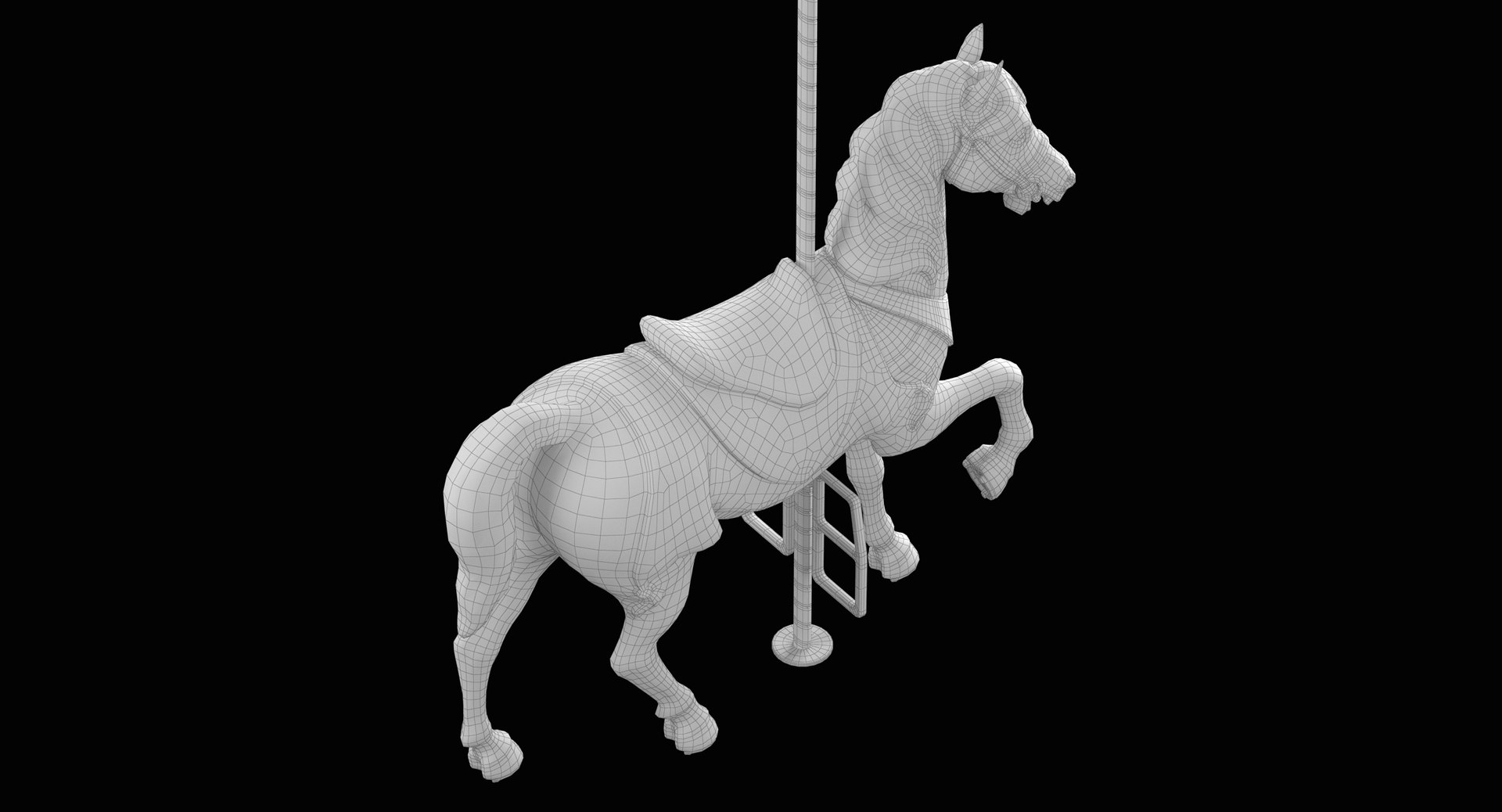 3D Carousel Horse - TurboSquid 1347539