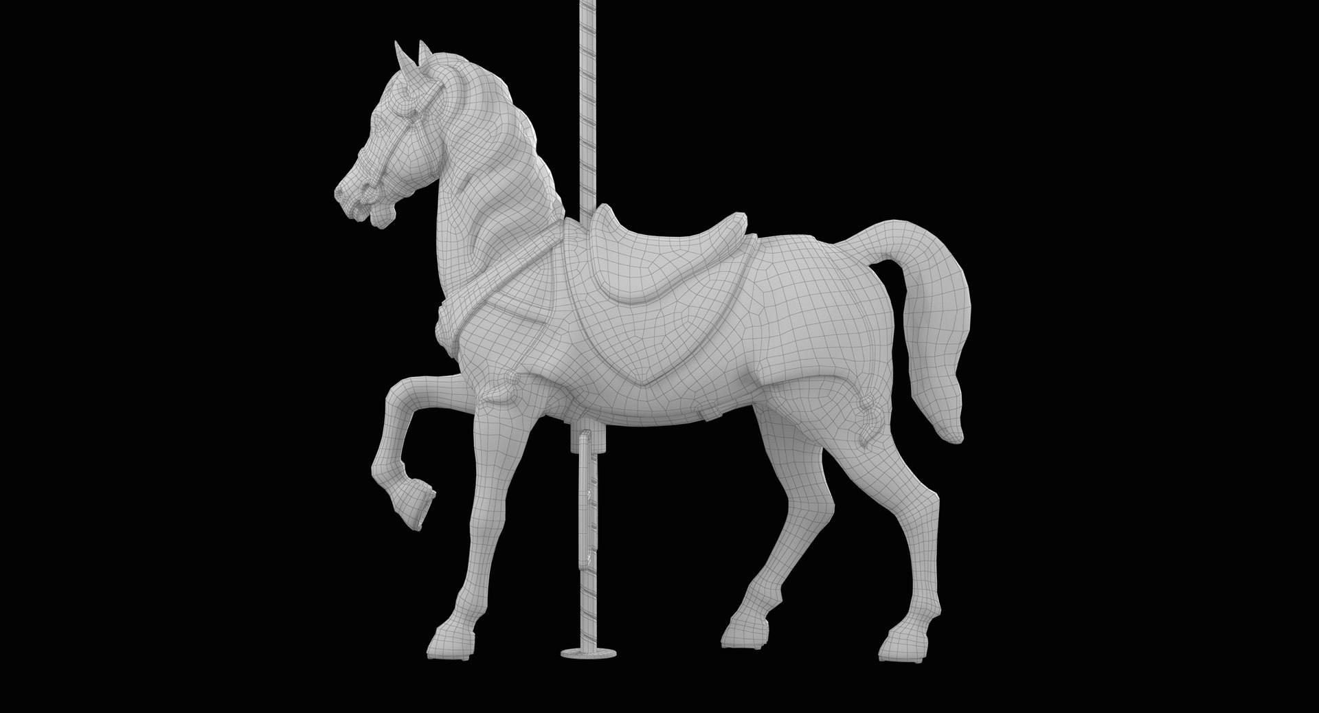 3D Carousel Horse - TurboSquid 1347539