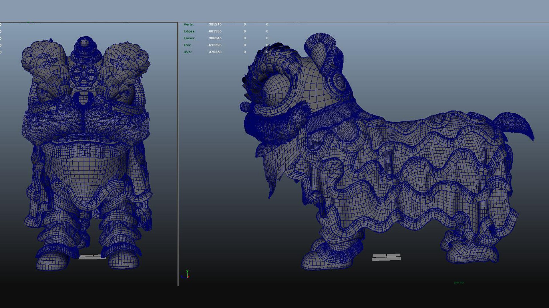 Chinese Lion Dance New Year 3D Model - TurboSquid 1958784