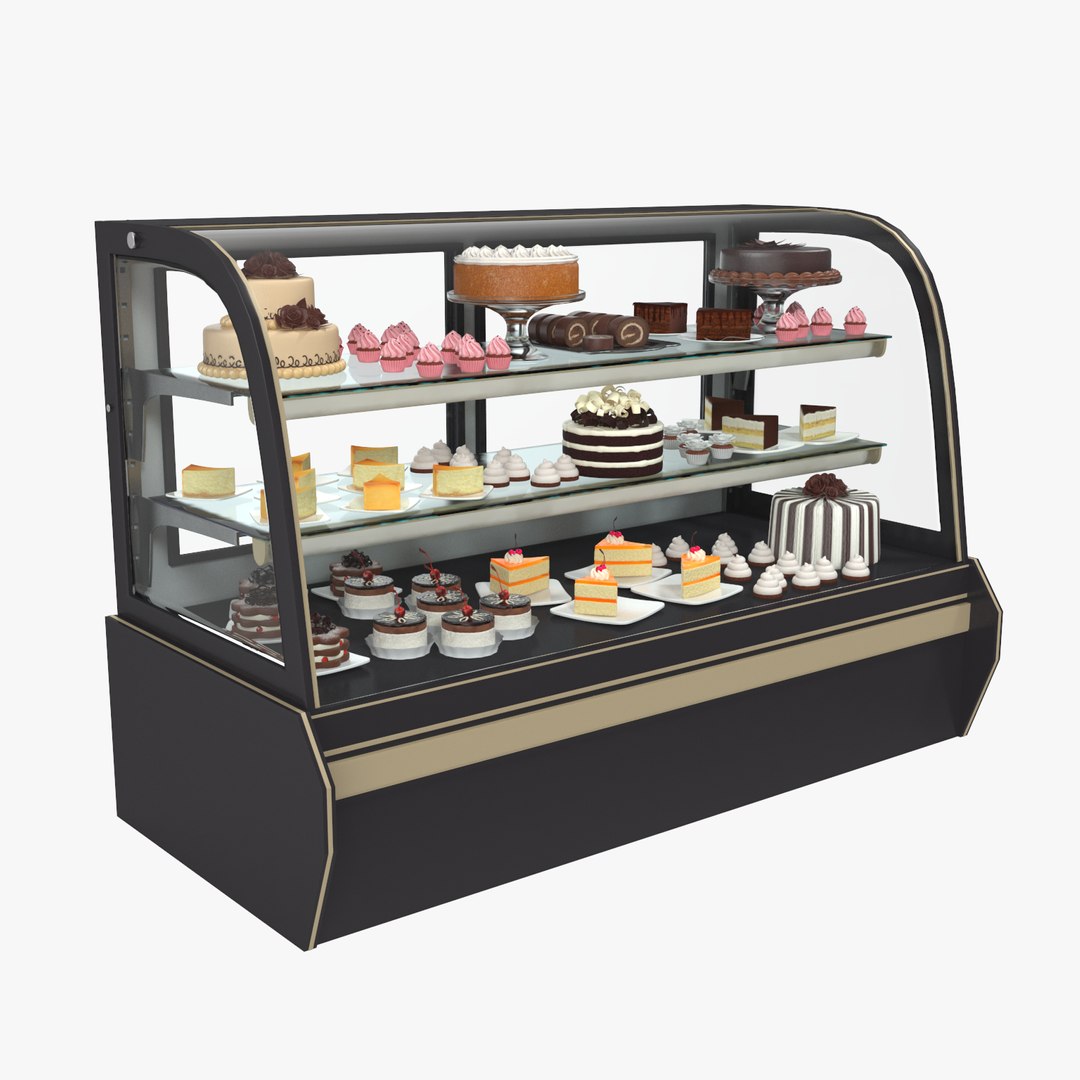 3D showcase cake model - TurboSquid 1332027