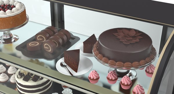 3D showcase cake model - TurboSquid 1332027