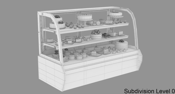 3D showcase cake model - TurboSquid 1332027