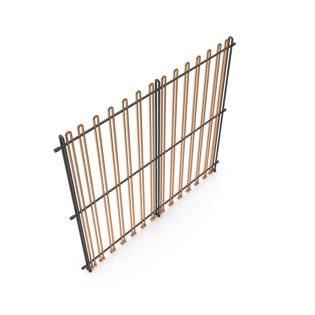 3D Metal Fencing Barrier Models For Gardens And Sidewalk - TurboSquid ...