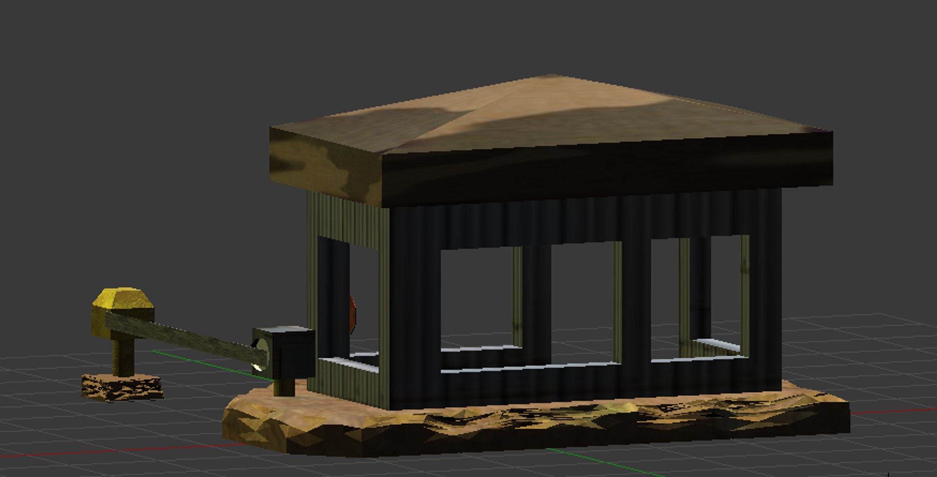 Free Guard House 3d Model