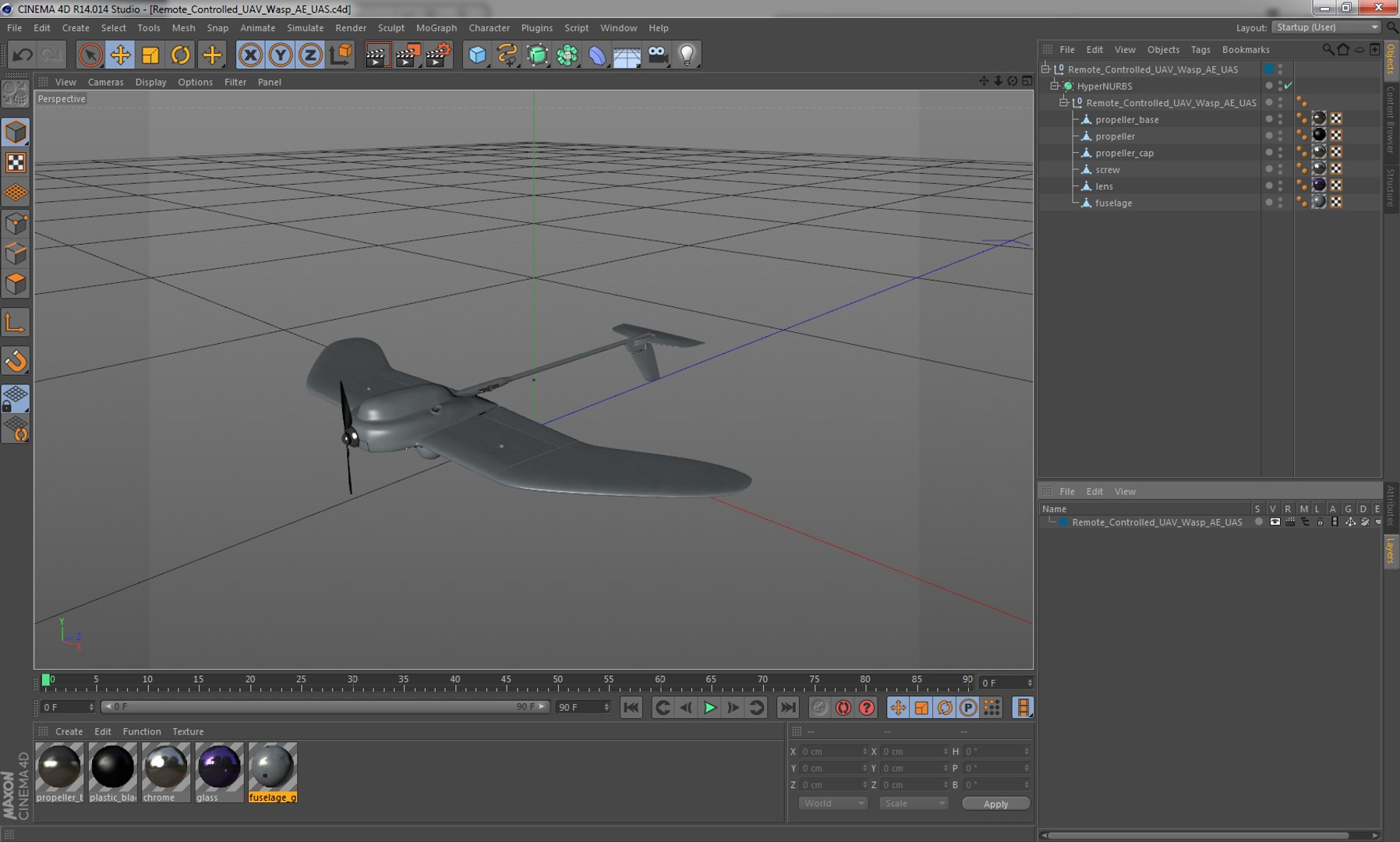 Remote controlled uav wasp 3D model - TurboSquid 1229410