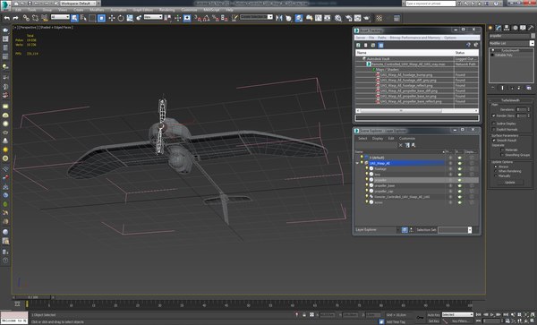Remote controlled uav wasp 3D model - TurboSquid 1229410