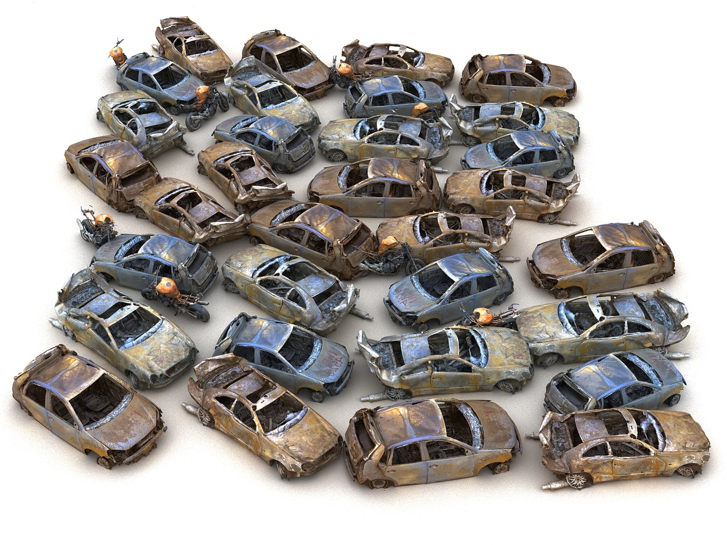 Car wreck pack 3D model - TurboSquid 1317239