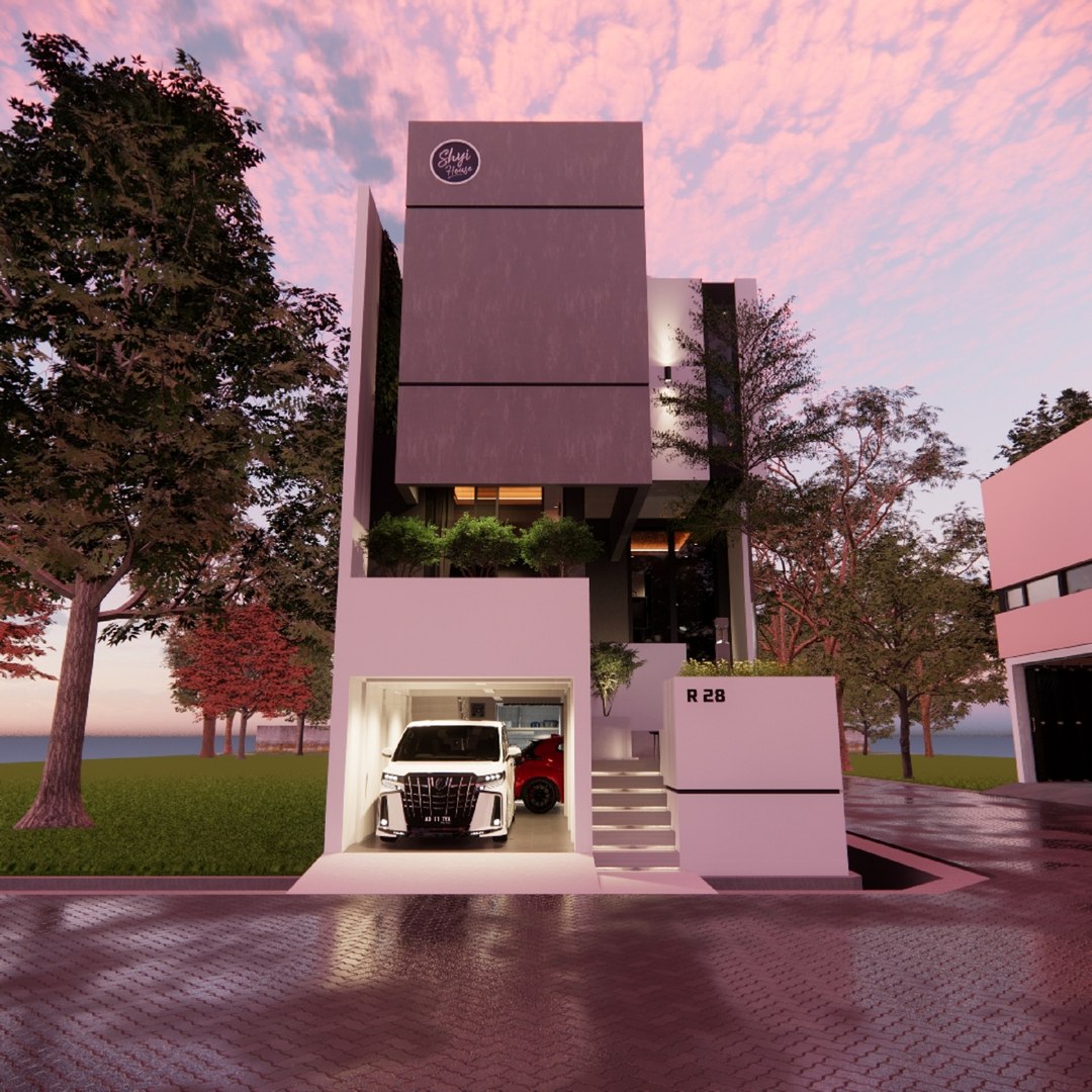 Cantilever House Exterior Interior 3D Model - TurboSquid 2096607