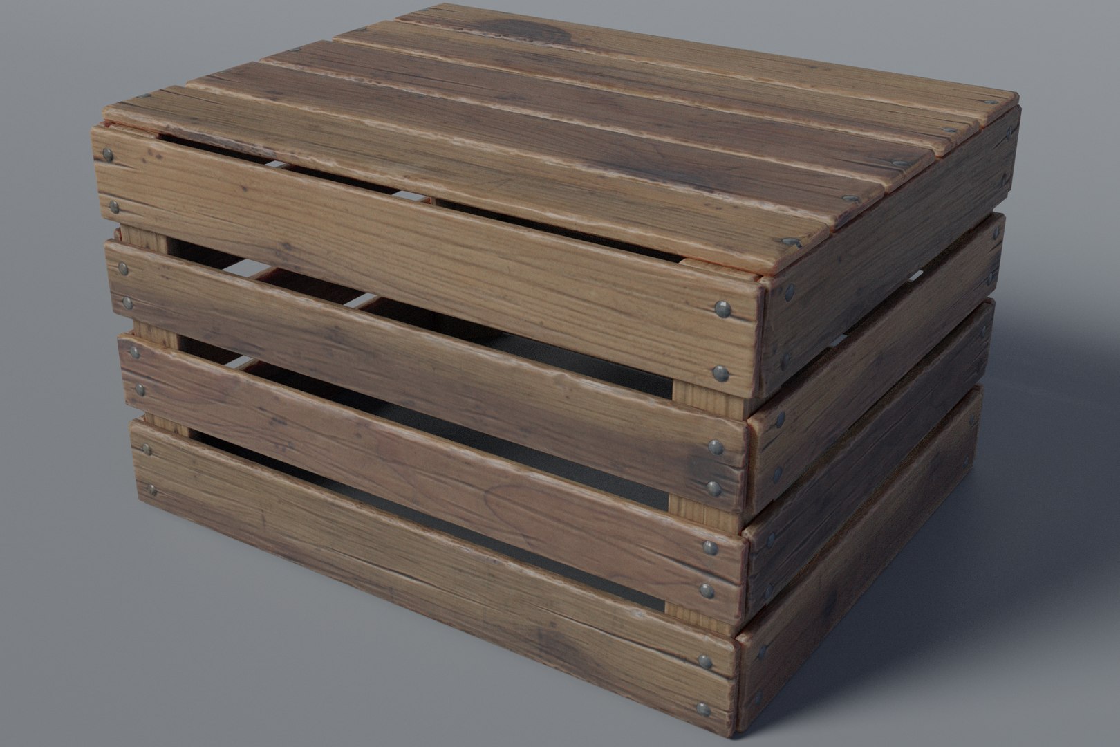 3D wooden crate wooded - TurboSquid 1583448