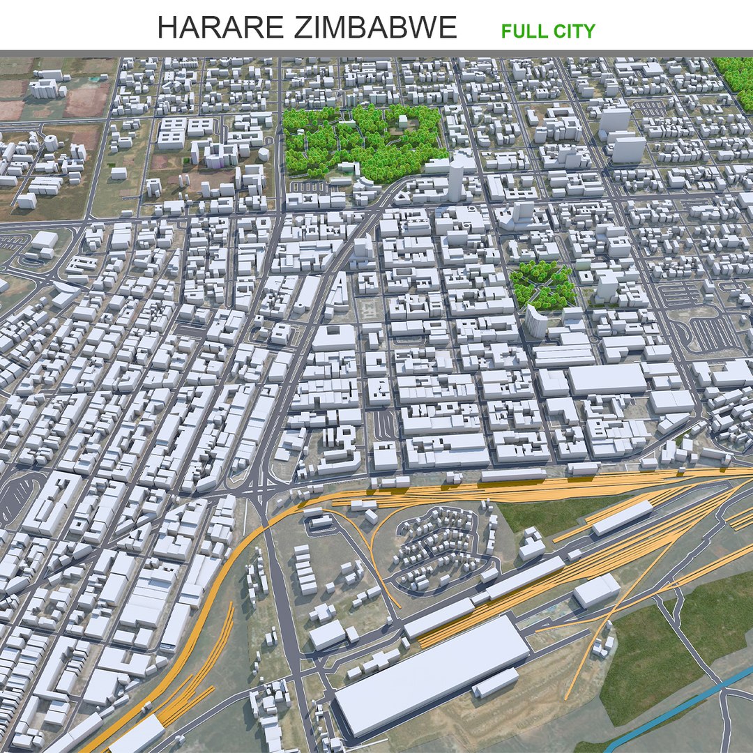 3D Harare Zimbabwe Model - TurboSquid 2090181