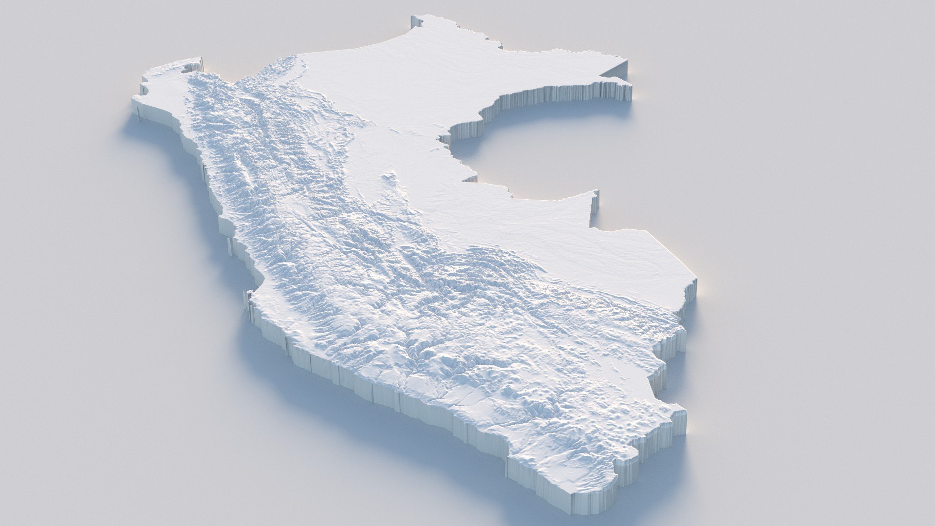 Peru Piruw Terrain Map 3D Model - TurboSquid 2336666
