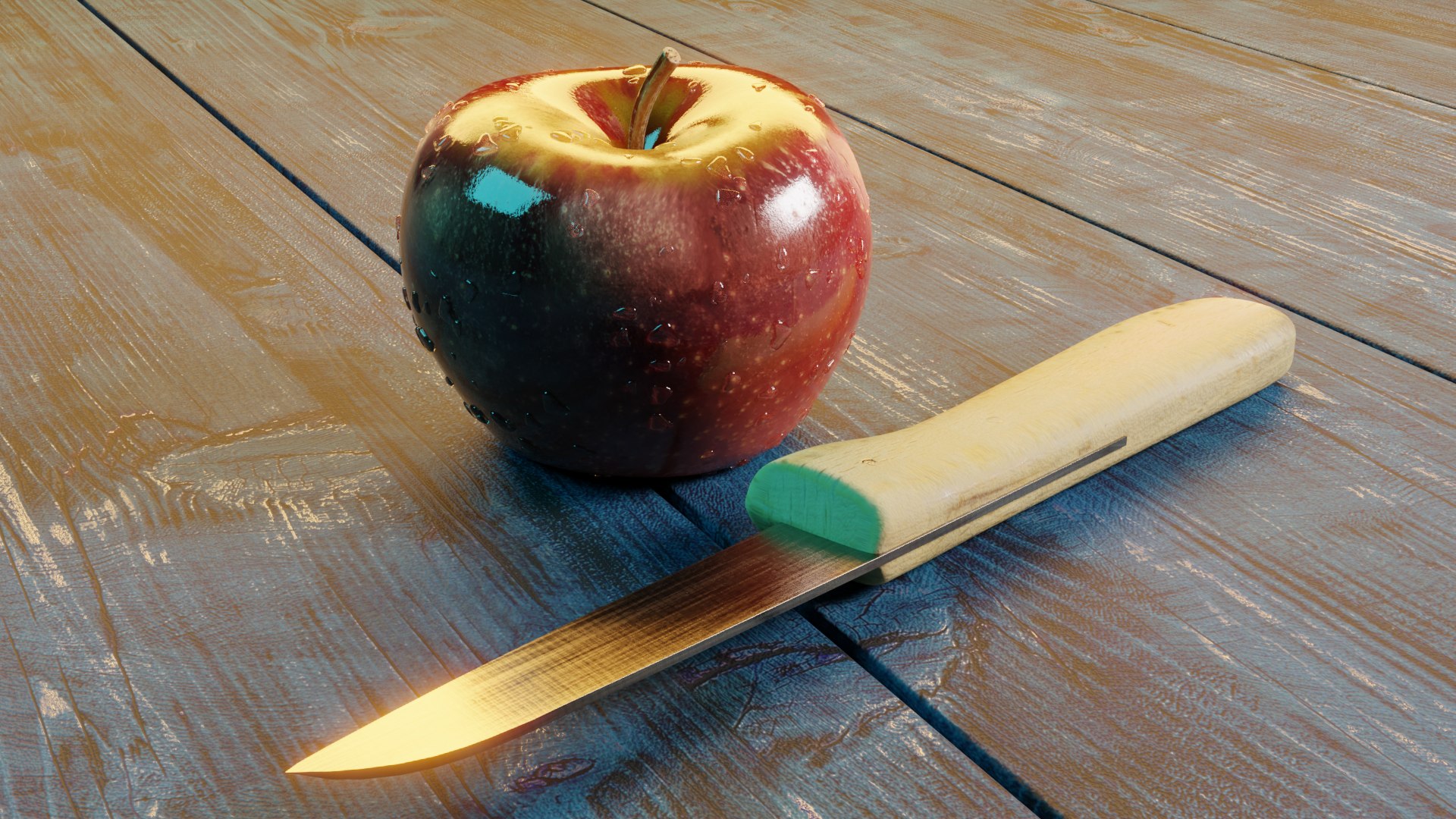 Realistic Apple Scene 3D Model - TurboSquid 2224367