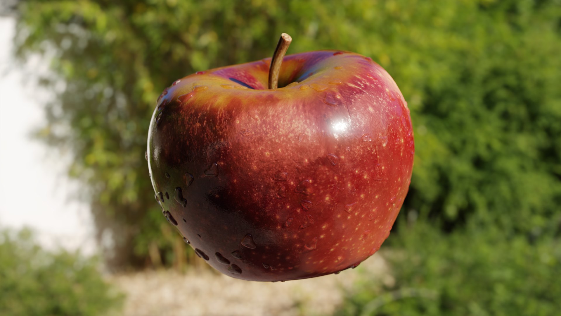 Realistic Apple Scene 3D Model - TurboSquid 2224367