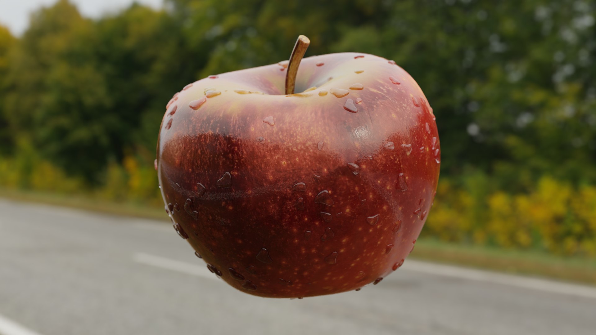 Realistic Apple Scene 3D Model - TurboSquid 2224367
