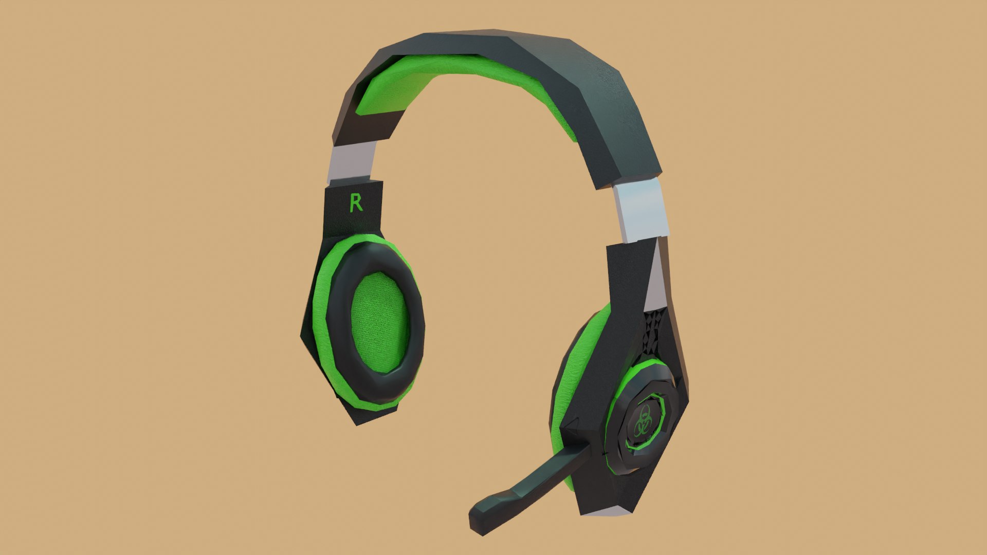 Biohazard Gaming Headset 3D Model - TurboSquid 2057153