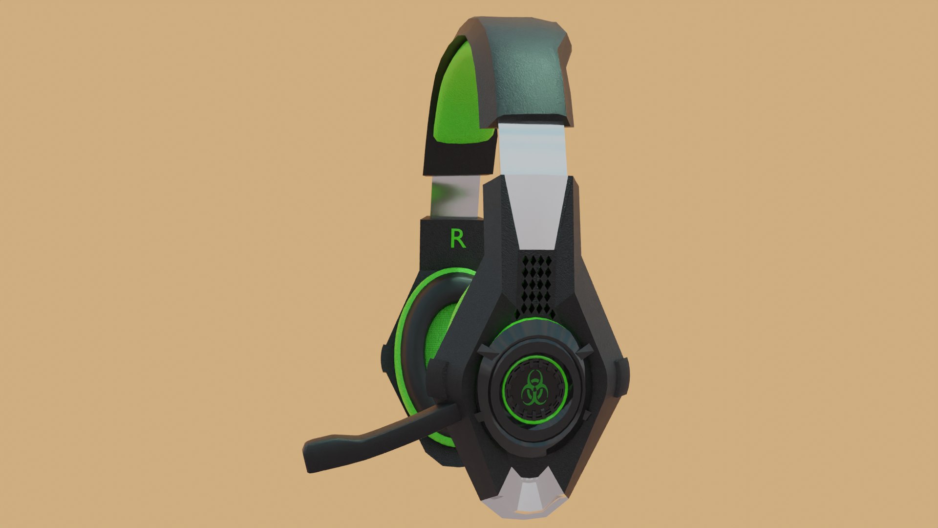 Biohazard Gaming Headset 3D Model - TurboSquid 2057153