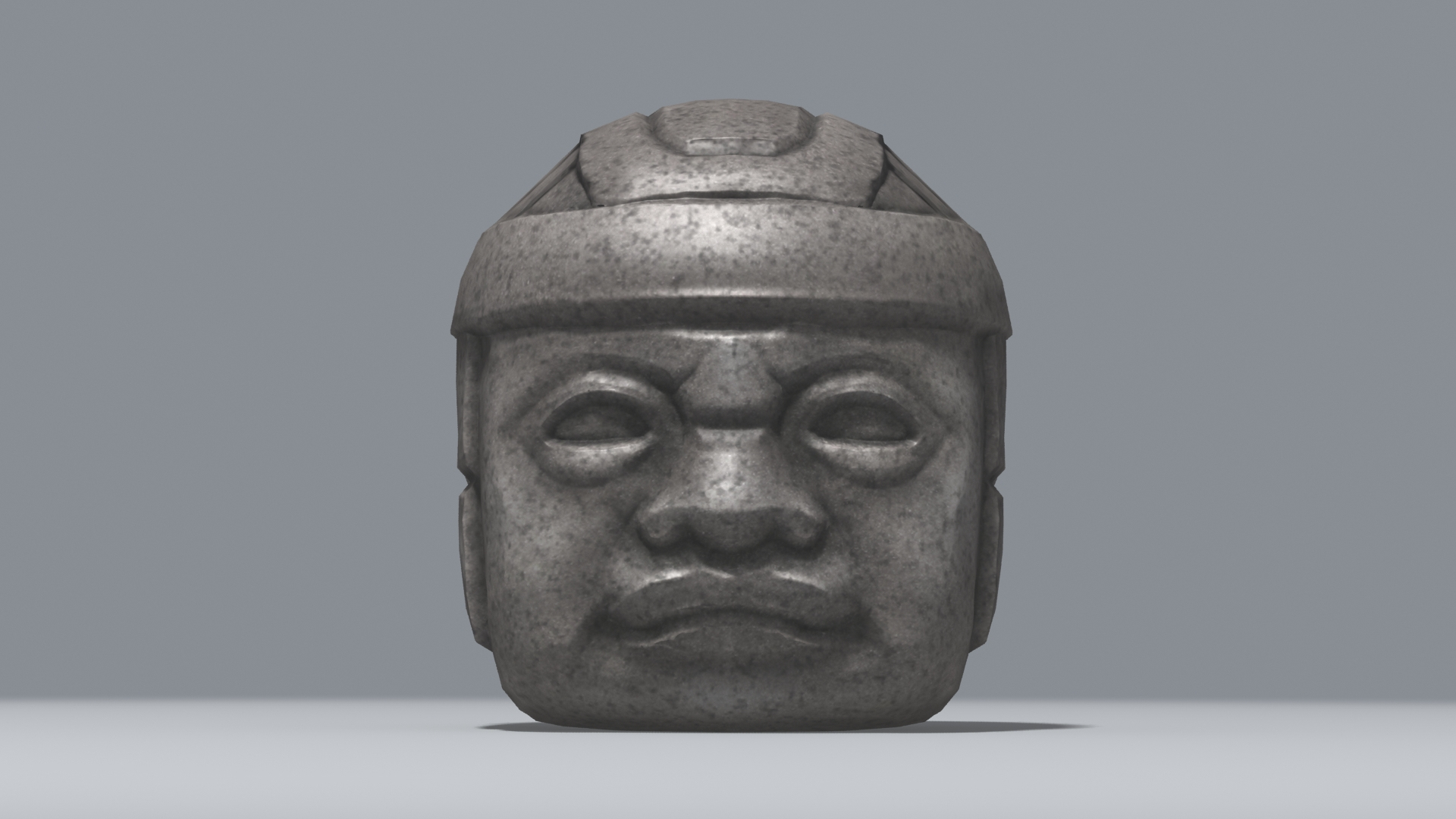 3D Olmec Stone Head Model - TurboSquid 2191589