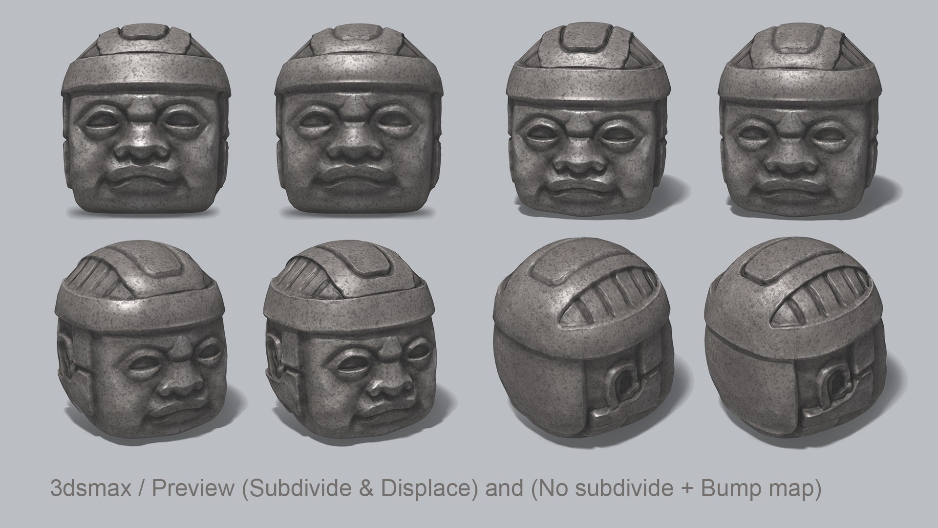 3D Olmec Stone Head Model - TurboSquid 2191589