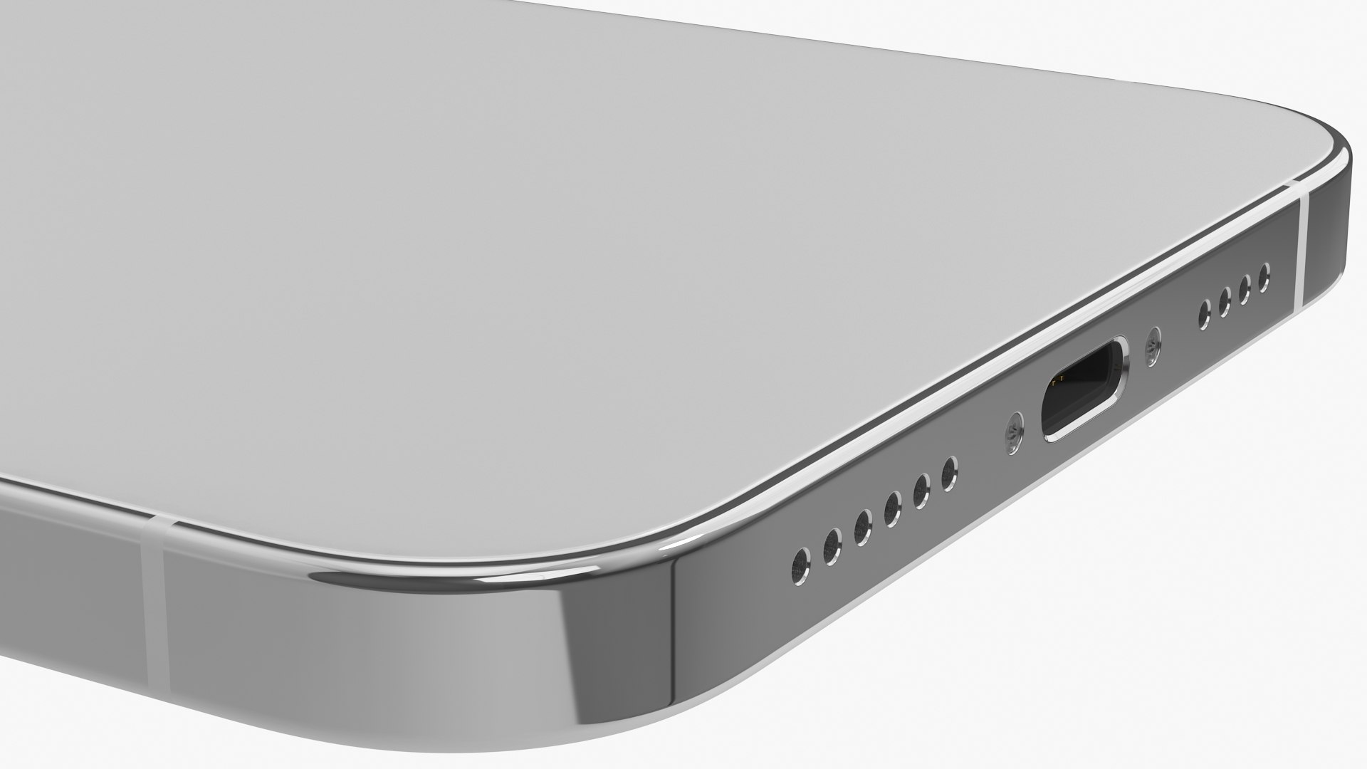 Apple IPhone 14 Pro Max Silver Model - TurboSquid 1958676