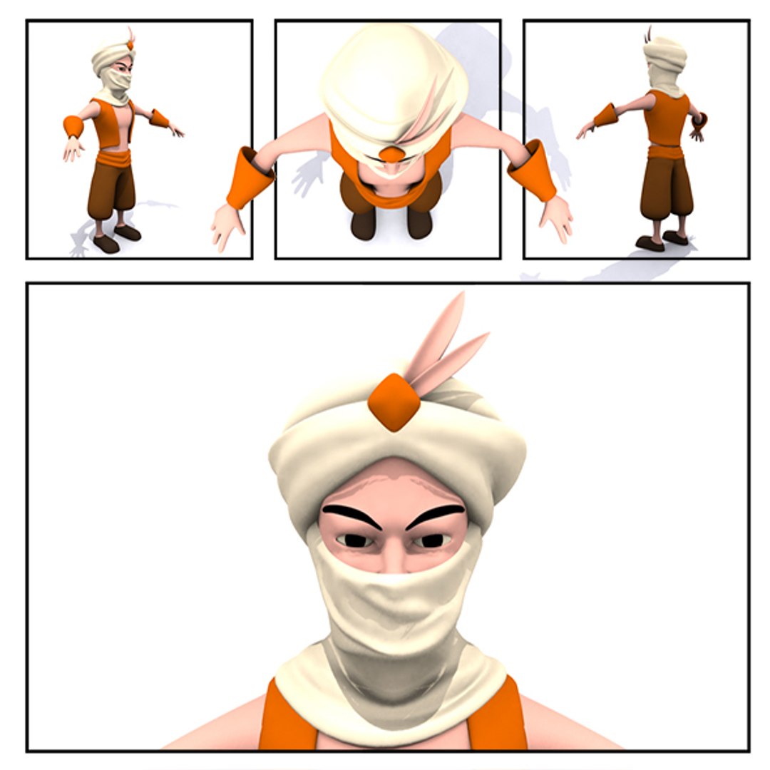 3d Model Arab Male Character