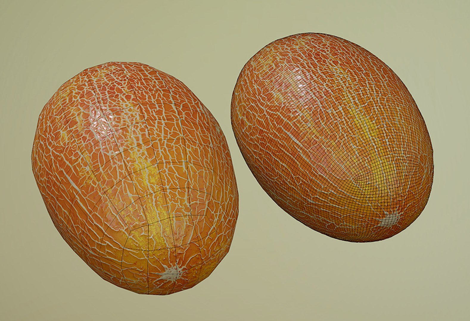 Melon Model - TurboSquid 1319646