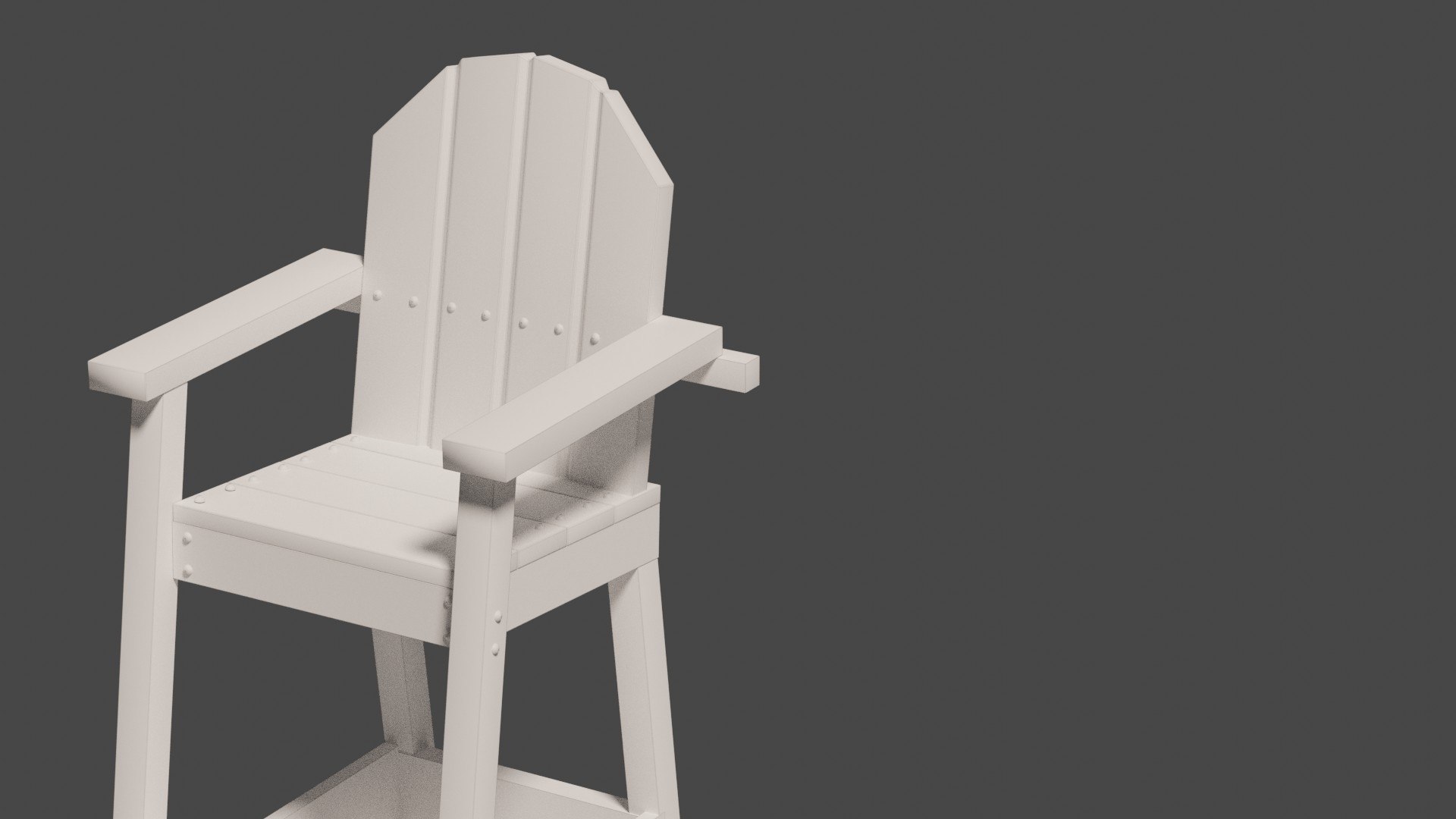 3D Lifeguard Chair - TurboSquid 1724352