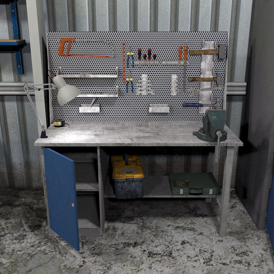 Workshop Tools 3D - TurboSquid 1450256