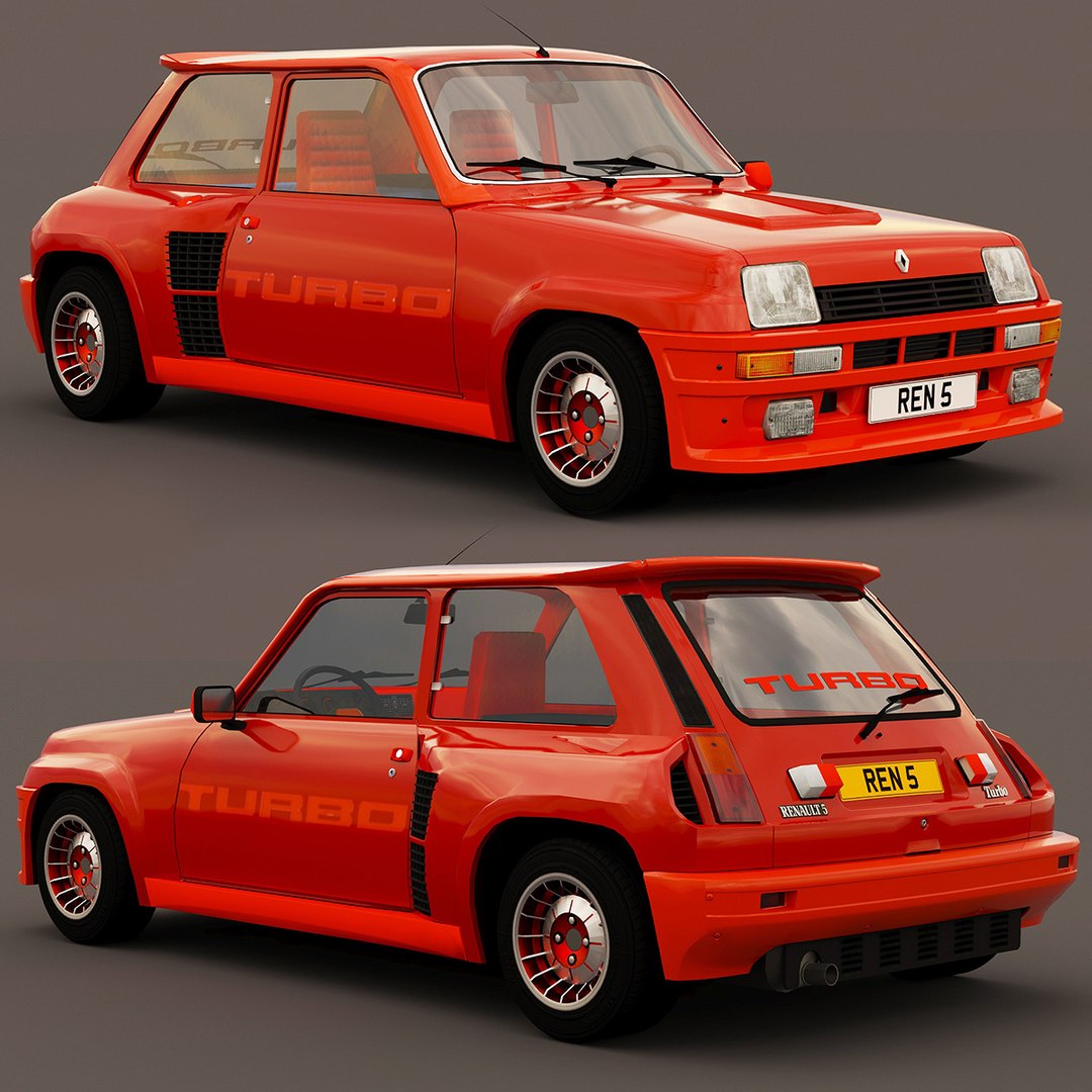 3D Renault 5 Turbo Gordini 1979 - TurboSquid 2344737