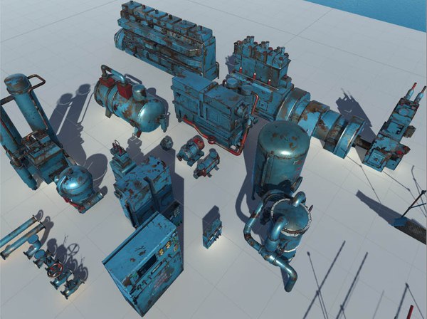 3d model machinery pack