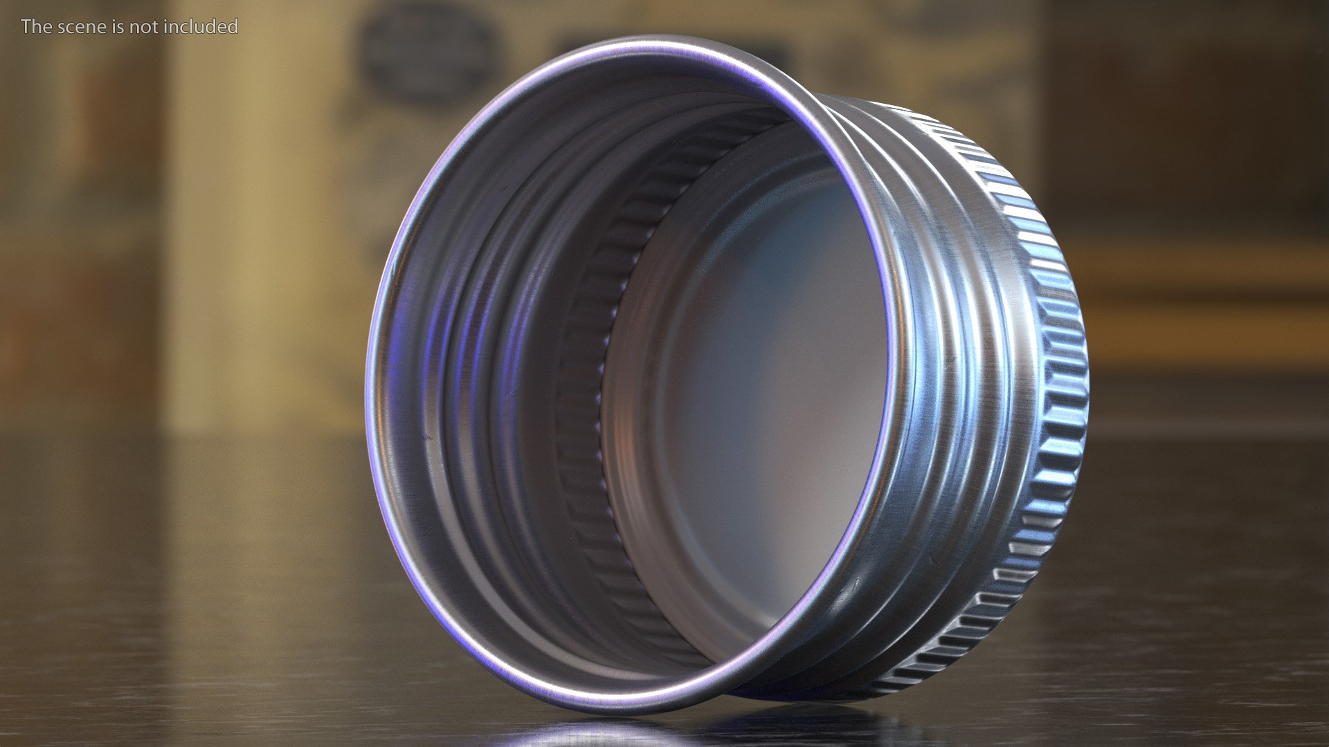 3D Pre-threaded Aluminum Screw Cap 18mm - TurboSquid 1956030