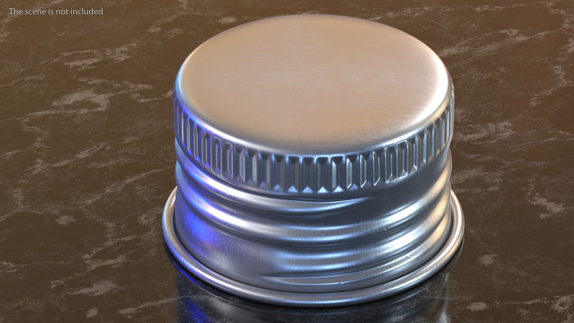 3D Pre-threaded Aluminum Screw Cap 18mm - TurboSquid 1956030