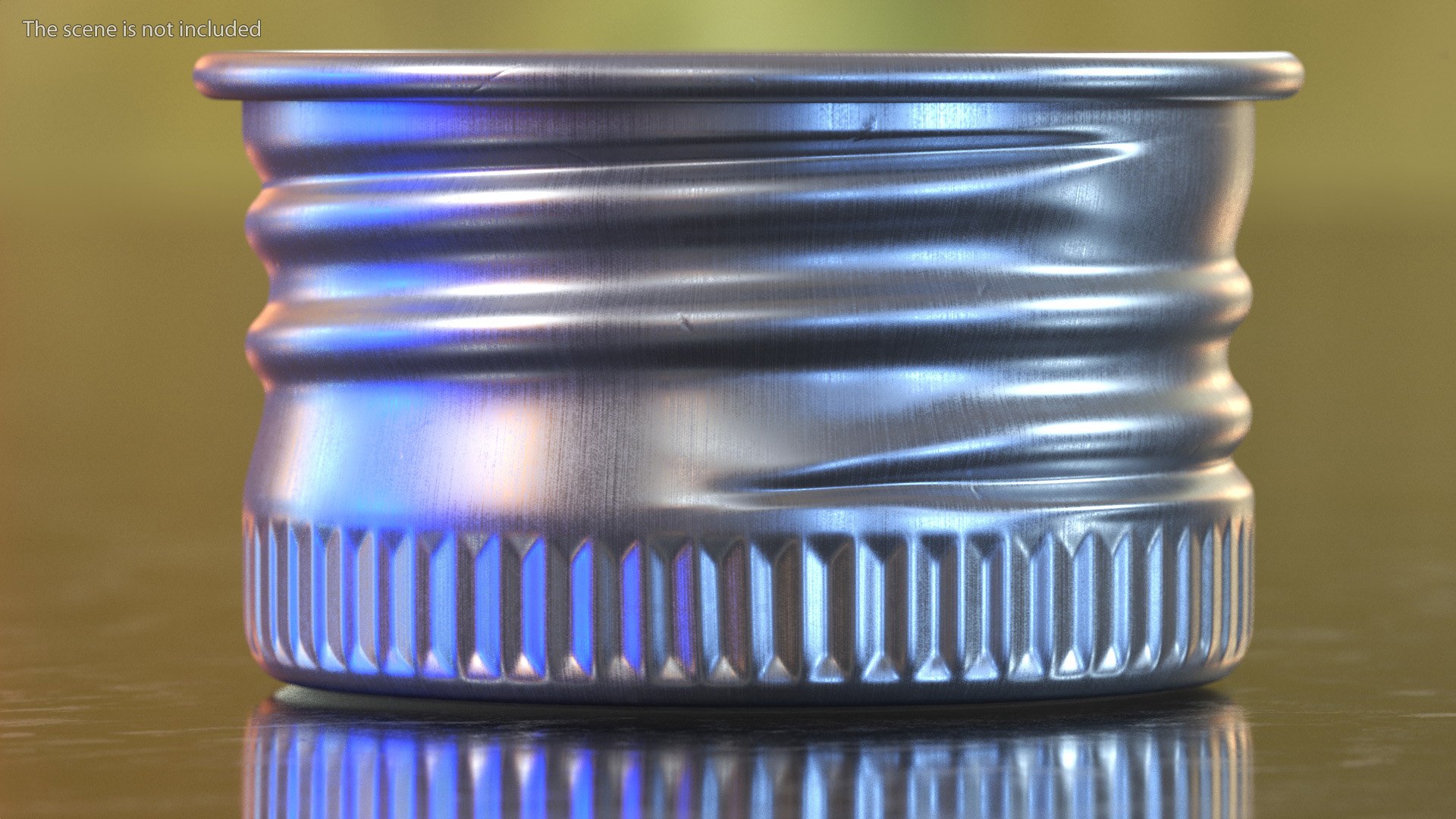 3D Pre-threaded Aluminum Screw Cap 18mm - TurboSquid 1956030