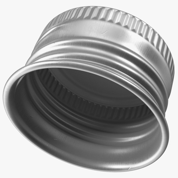 3D Pre-threaded Aluminum Screw Cap 18mm - TurboSquid 1956030