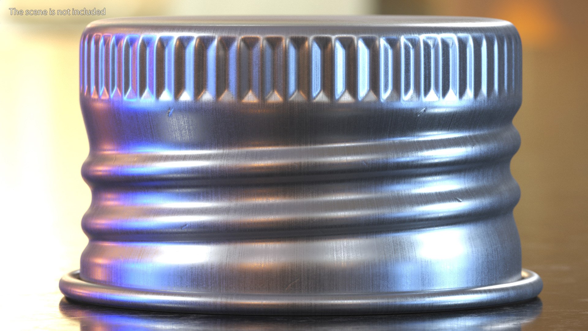 3D Pre-threaded Aluminum Screw Cap 18mm - TurboSquid 1956030