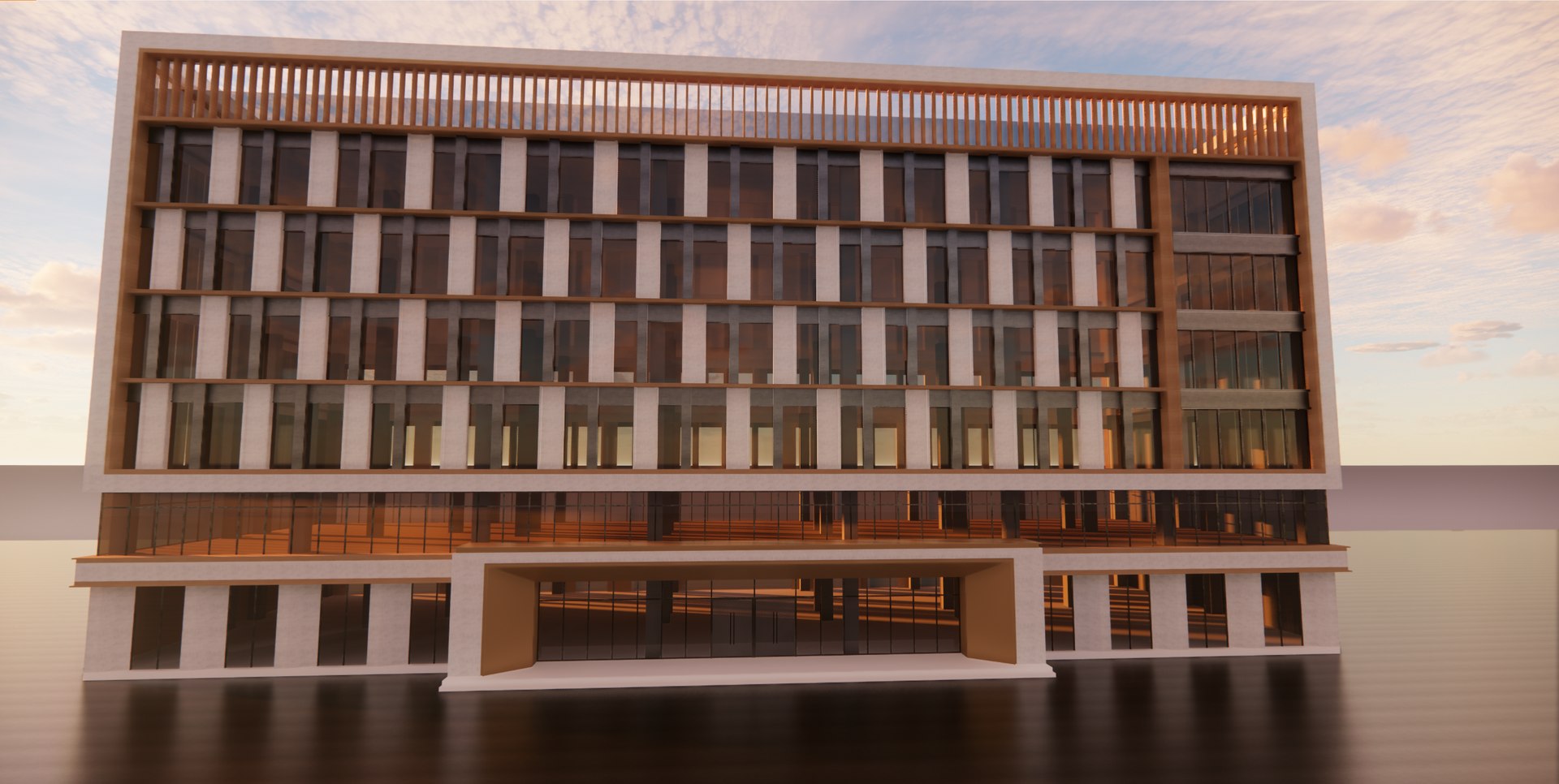 3D Office Building And Dormitory-A11 - TurboSquid 2099048
