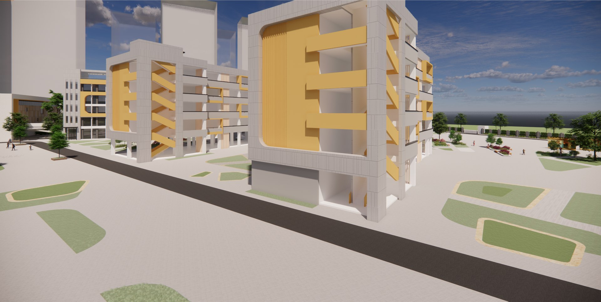 3D Office Building And Dormitory-A11 - TurboSquid 2099048