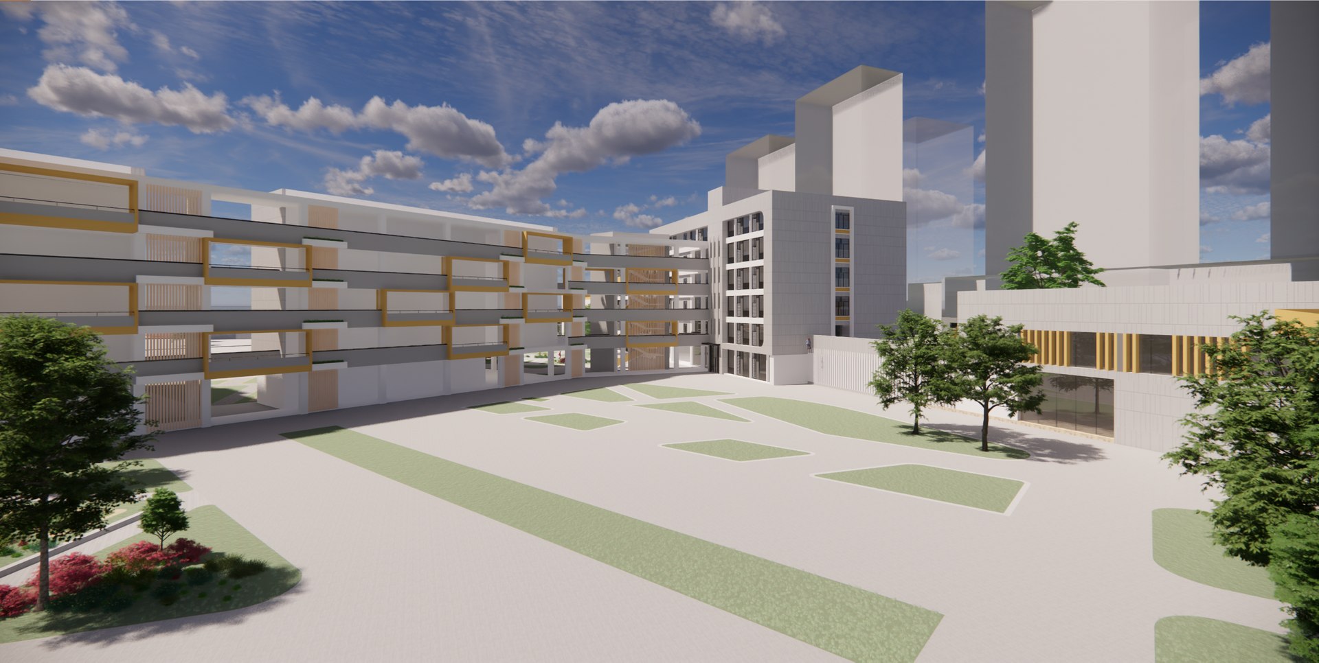 3D Office Building And Dormitory-A11 - TurboSquid 2099048