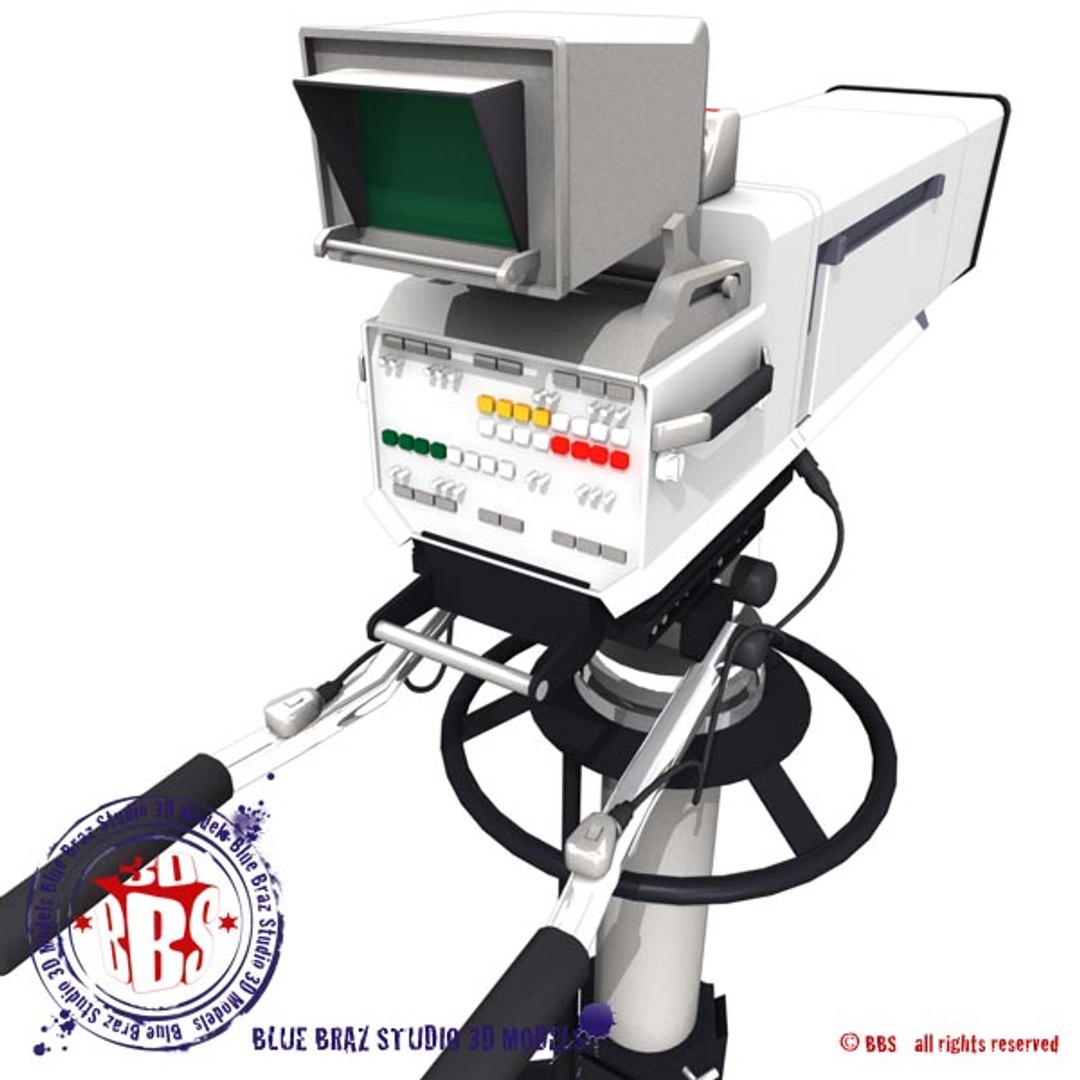 Broadcast Camera 3d Model