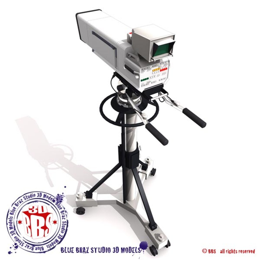 Broadcast Camera 3d Model