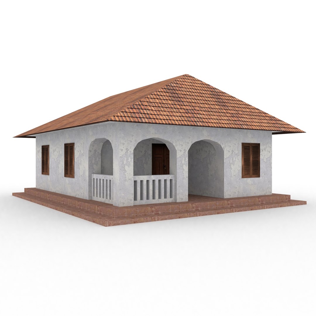 Simple Dutch Style House In Indonesia 3D - TurboSquid 1783216
