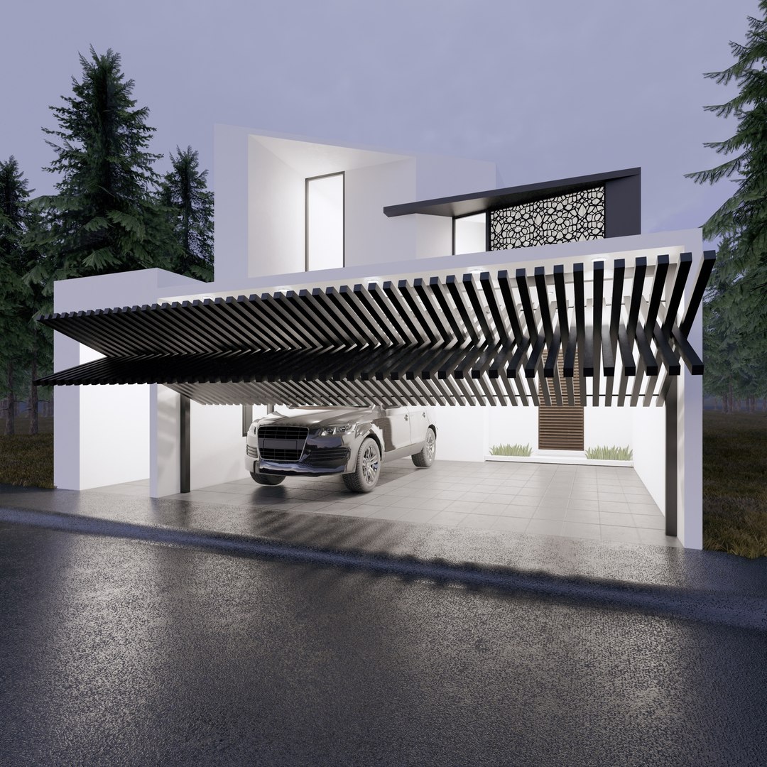 Modern House 2 Model - TurboSquid 1486191