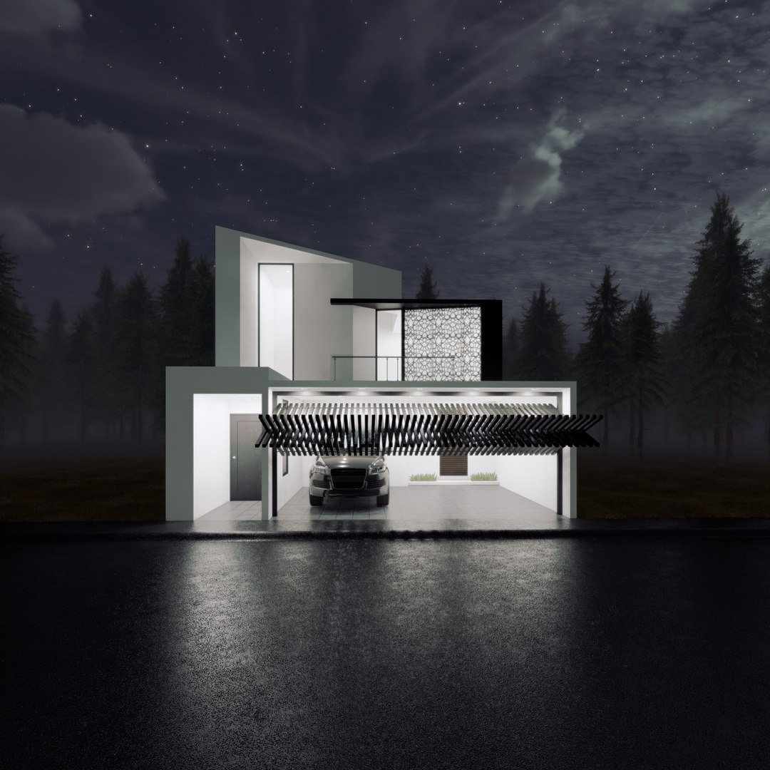 Modern House 2 Model - TurboSquid 1486191