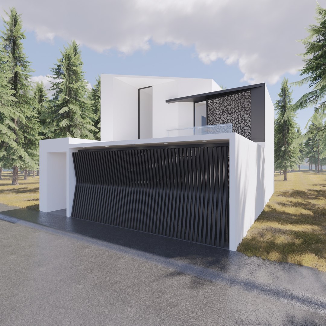 Modern House 2 Model - TurboSquid 1486191