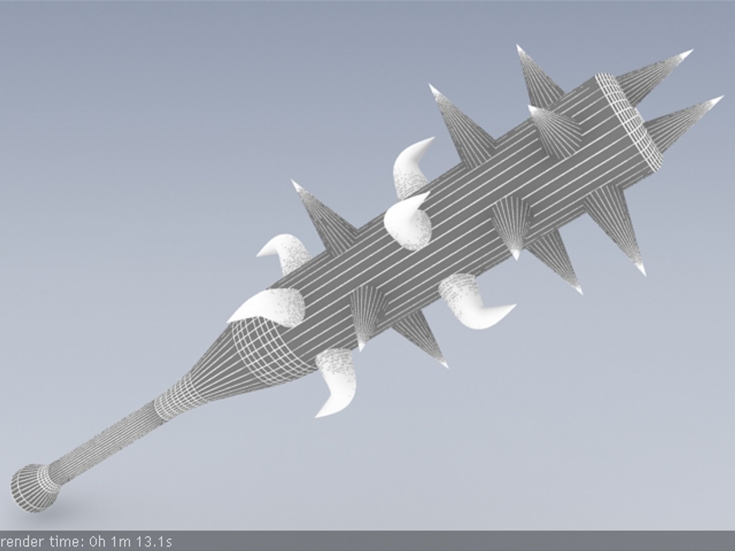 Bludgeon Anime Weapon 3d Model