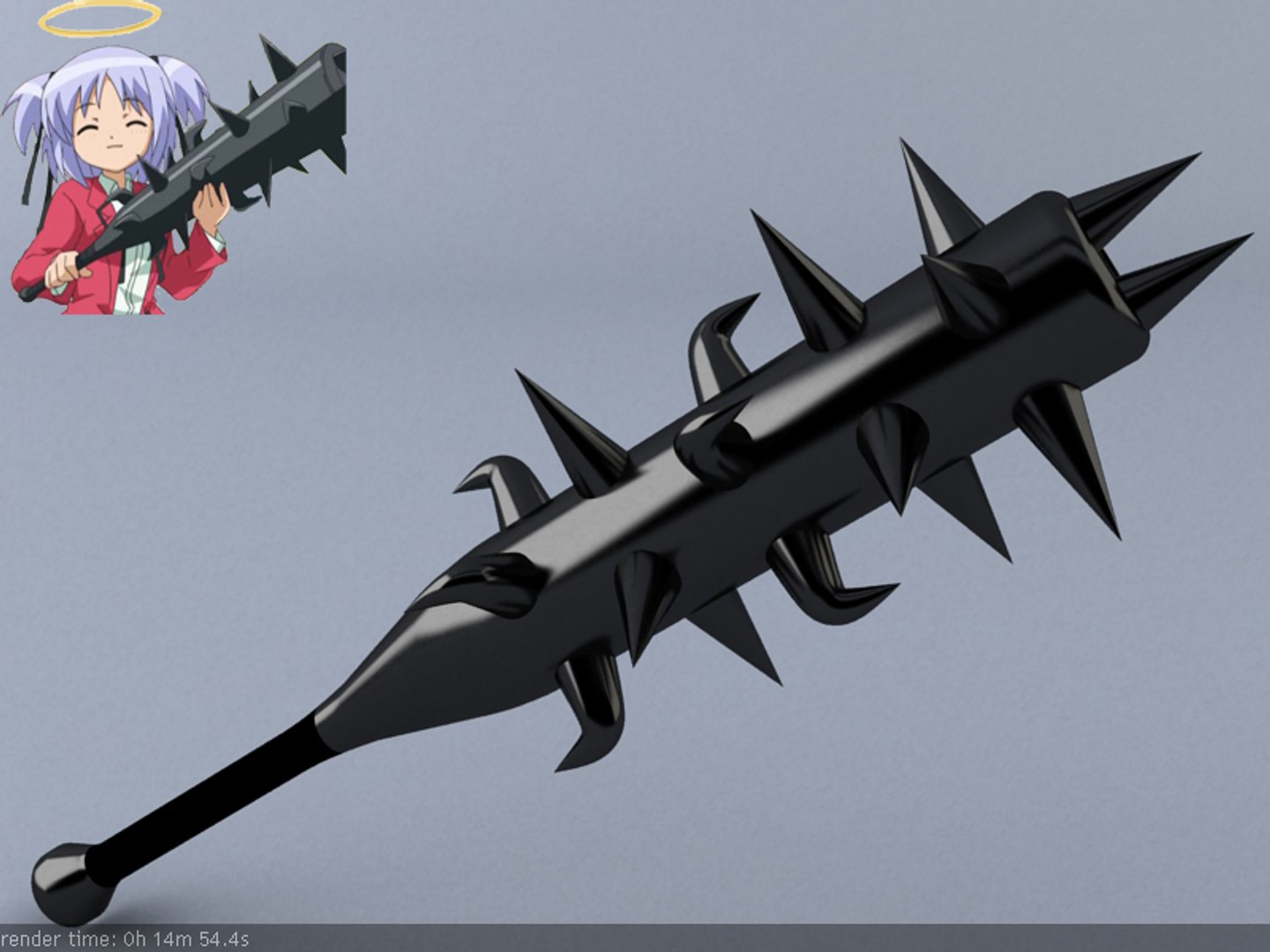 Bludgeon Anime Weapon 3d Model