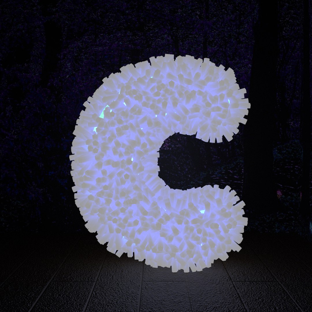 3D Light Letter - TurboSquid 1638419