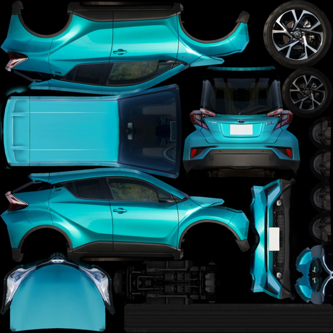 2016 Toyota Ch-r 3D Model - TurboSquid 1297188