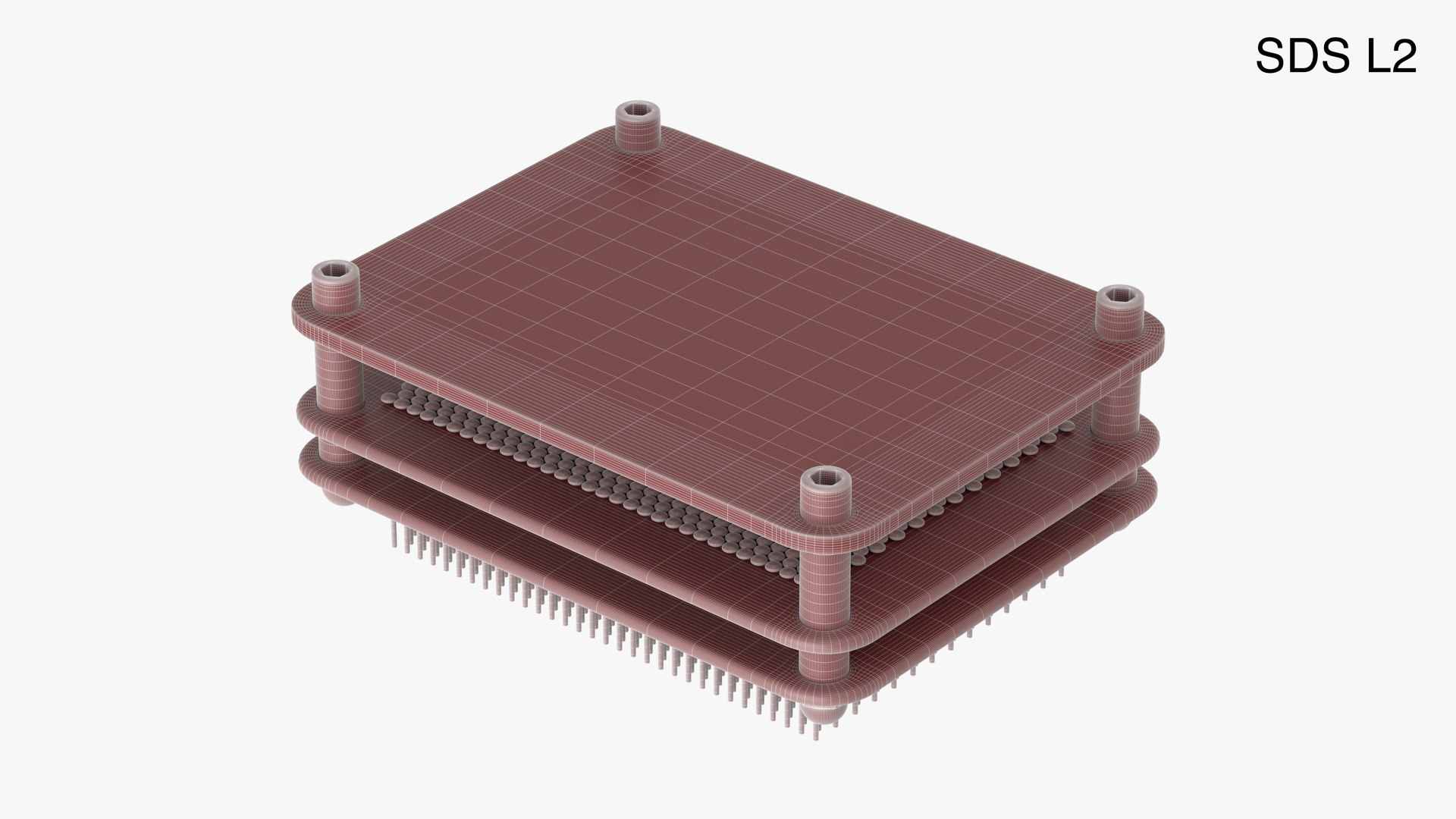 Pin art impression toy 3D model - TurboSquid 1990846