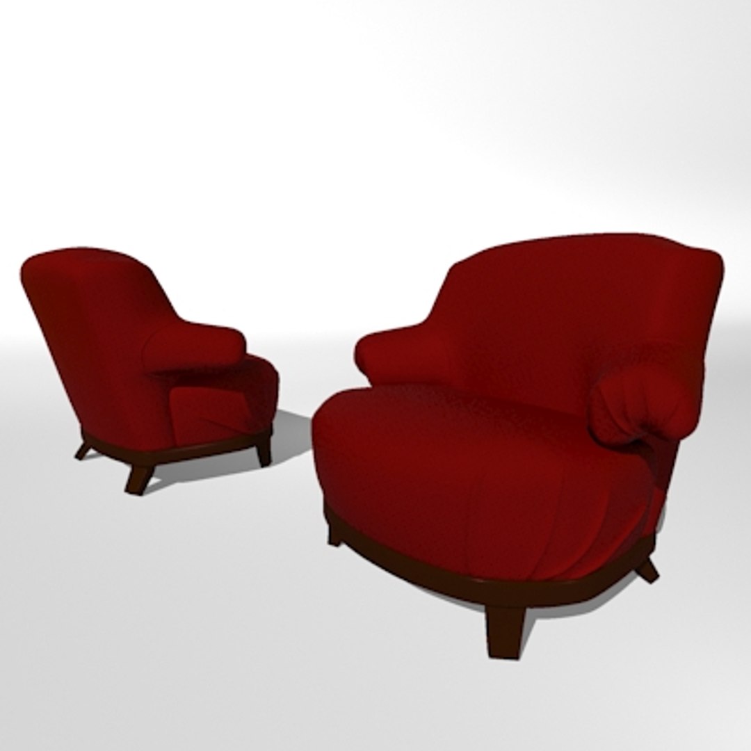 3dsmax Gacy Armchair Promemoria