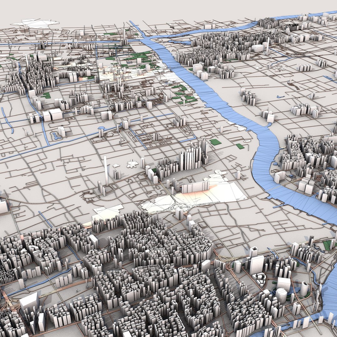 Shanghai City China 3D Model - TurboSquid 2293730